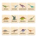 Montessori Wooden Dinosaur Game - Dinosaur Memory Cards - Memory Game ...