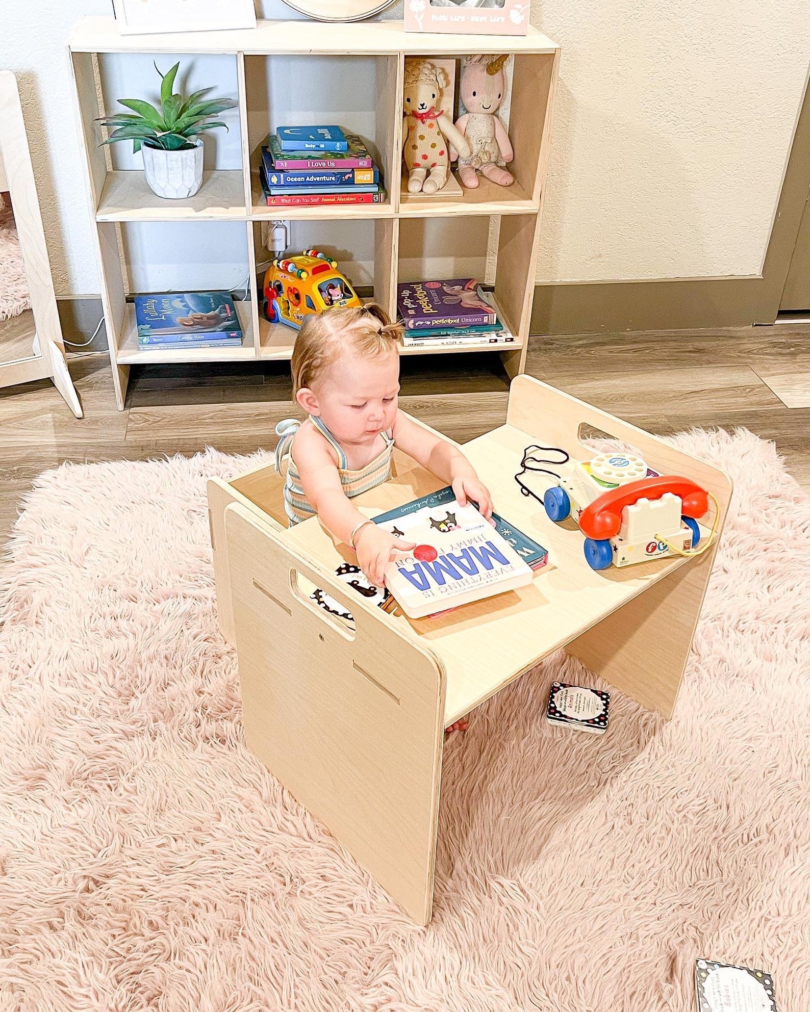 MARLEY- Montessori Desk | Wooden Toddler Table | Toddler Desk | Desk ...