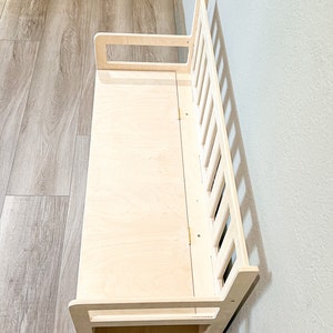 ROSS- 35" Toddler Bench - Montessori Wooden Furniture - Playroom Bench ...