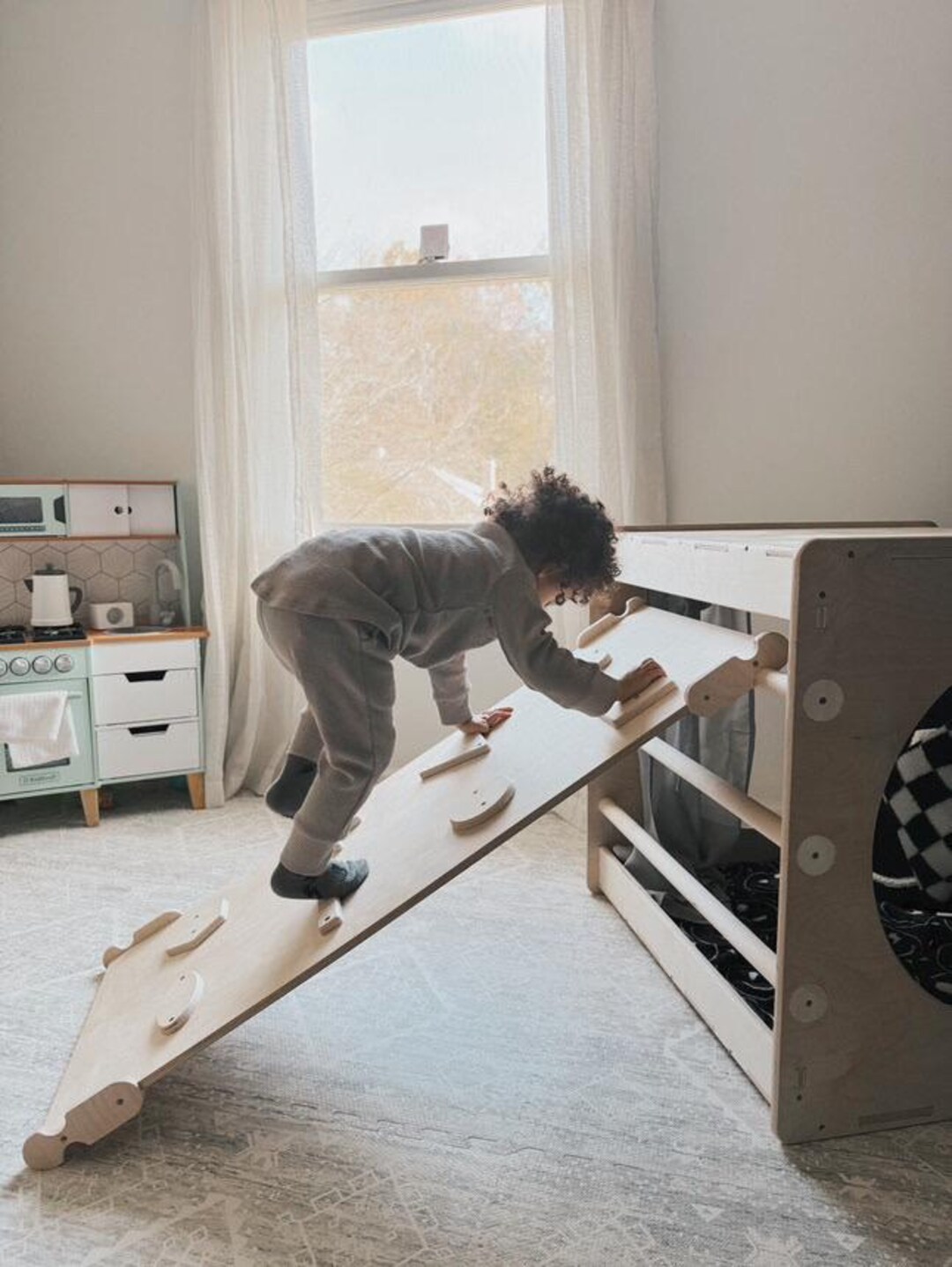 Montessori Climbing Cube Play Cube for Toddler With Climbing Ramp ...