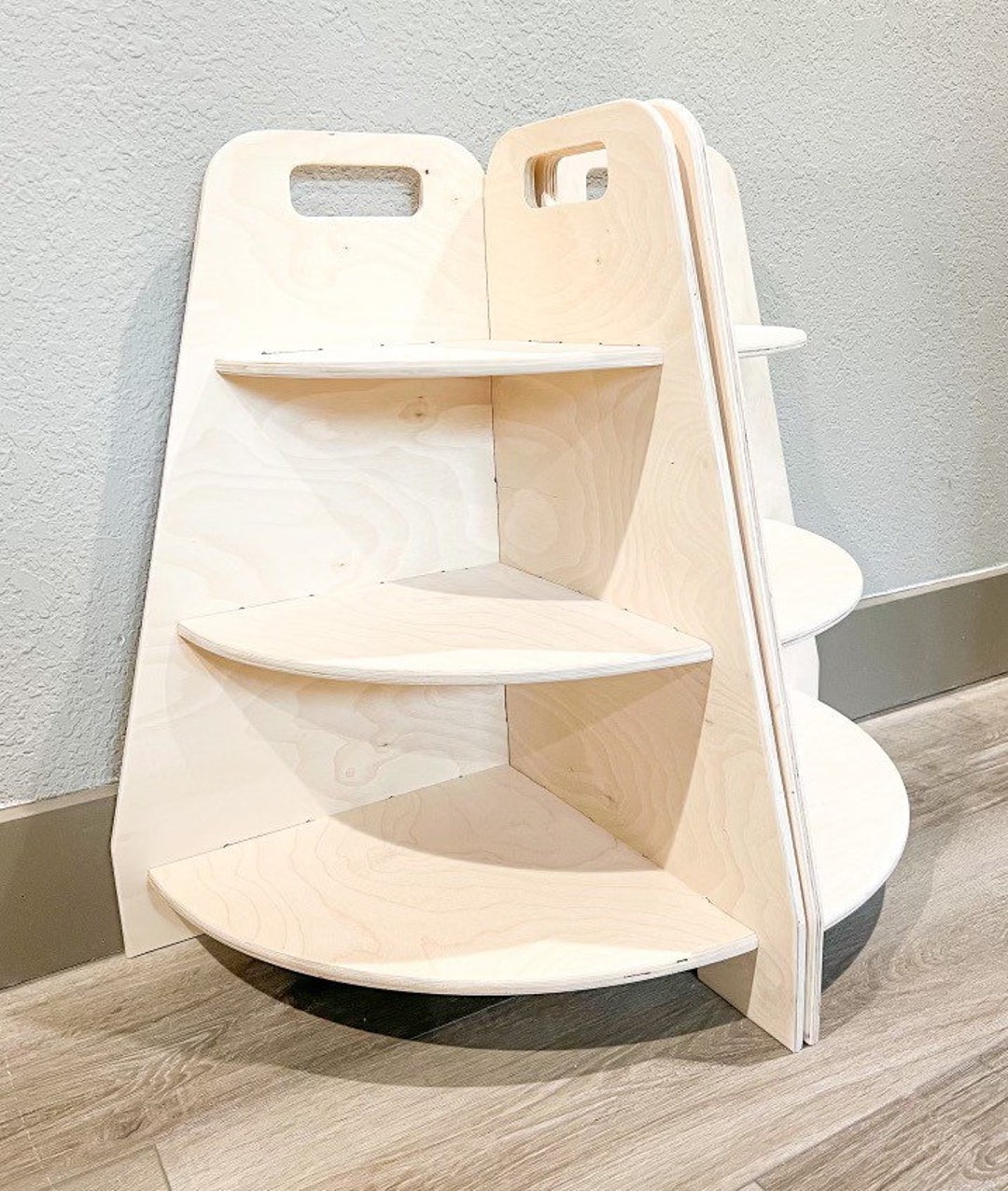 SHEA Montessori Corner Toy Shelfs Set of 2 Toddler Toy Shelfs ...