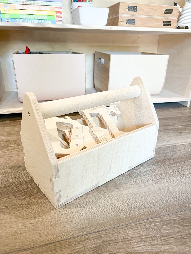 THEO Wooden Toddler Tool Box Toddler Wooden Toys Kids - Etsy