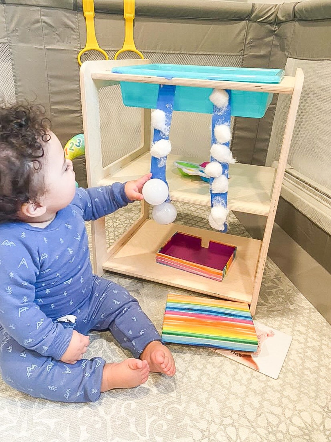 Handcrafted Baltic Birch Sensory Table With Bins – Montessori Toddler ...