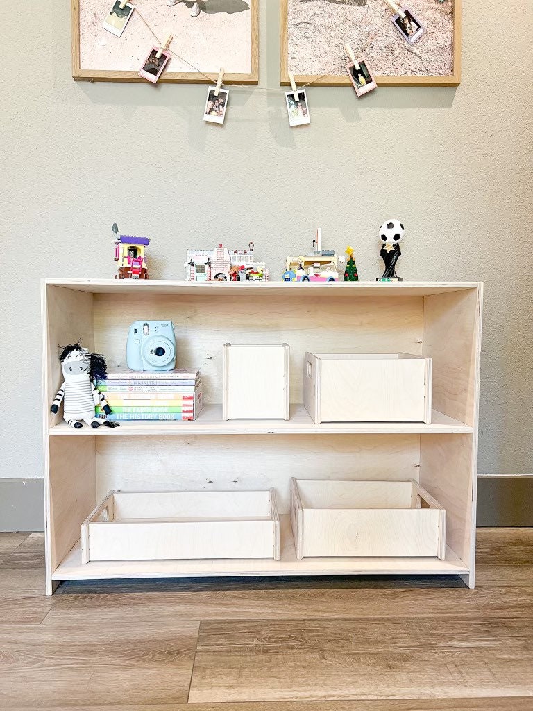 DANI Set of 4 Montessori Storage Bins Wooden Storage Boxes - Etsy