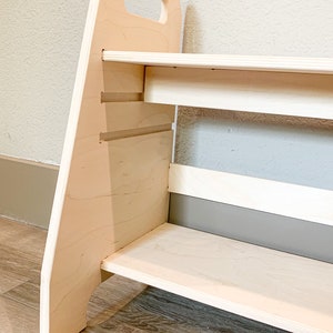 Toddler Bench Adjustable Montessori Wooden Furniture Playroom Bench ...