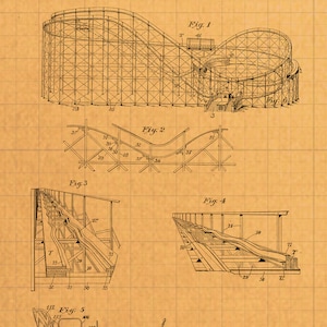 Wooden Roller Coaster Print Files Instant Digital Download | Etsy