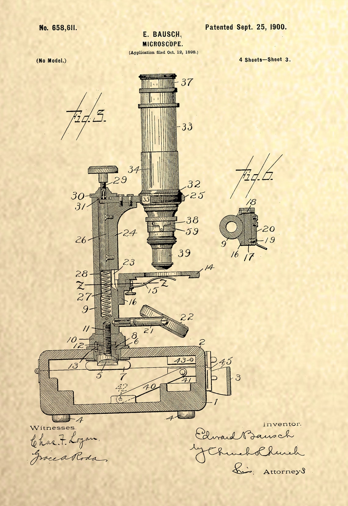 Compound Microscope Print Files Instant Digital Download | Etsy