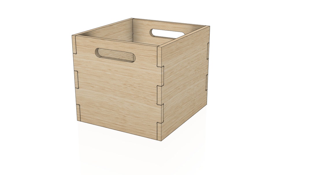 Set of 4 Montessori Storage Bins Wooden Storage Boxes Modular Wooden ...