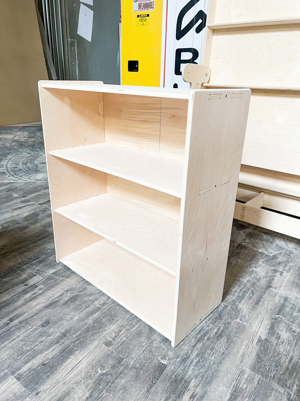 Large Montessori Toy Shelf – Toddler Wooden Furniture, Baltic Birch ...