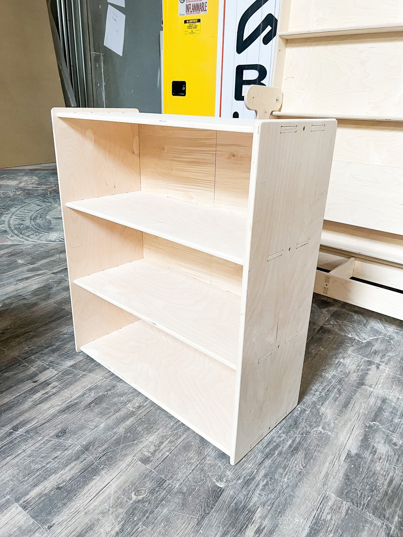 Large Montessori Toy Shelf – Toddler Wooden Furniture, Baltic Birch ...