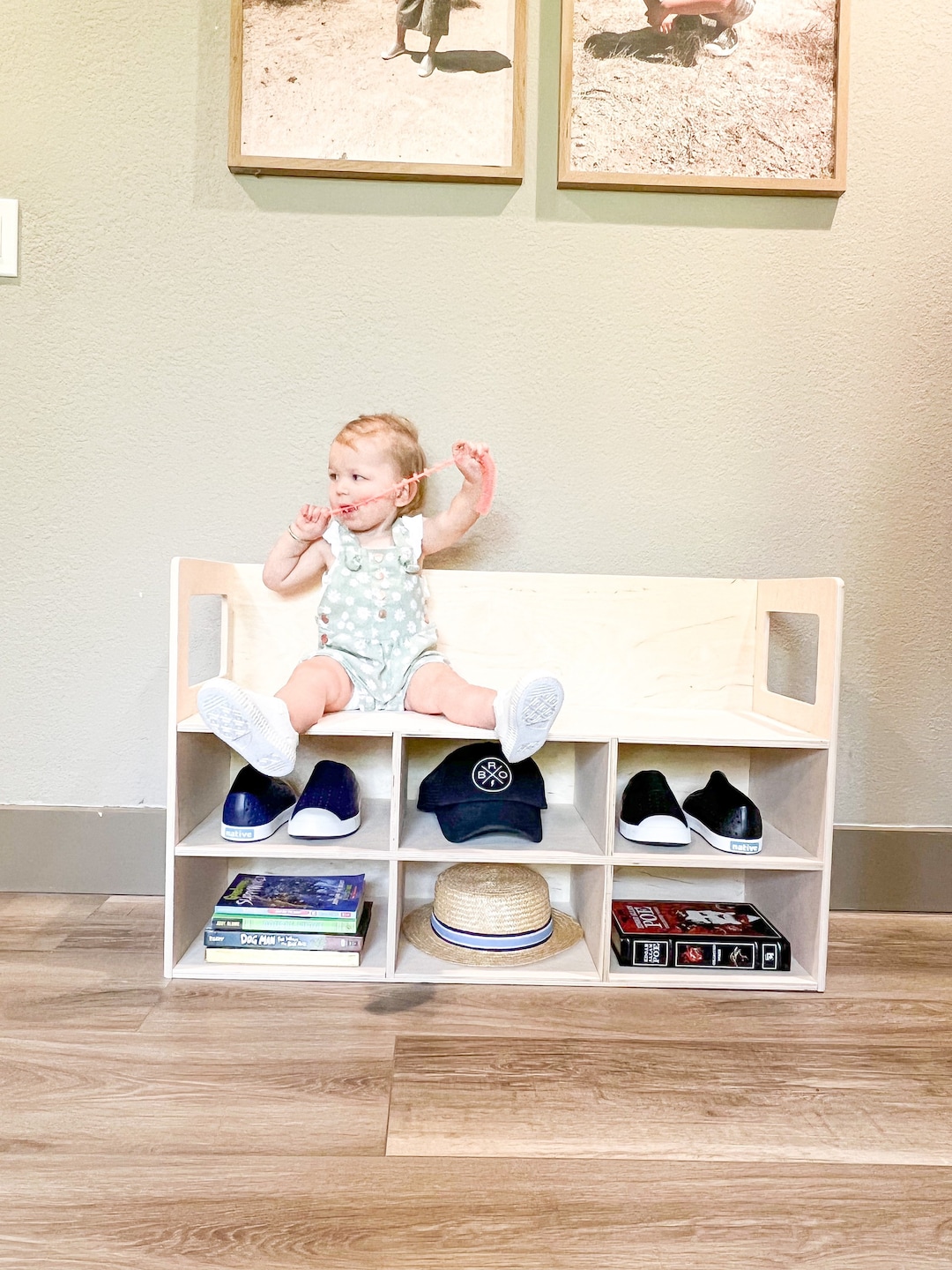 MONTY- 35" Toddler Bench - Montessori Wooden Furniture - Playroom Bench ...
