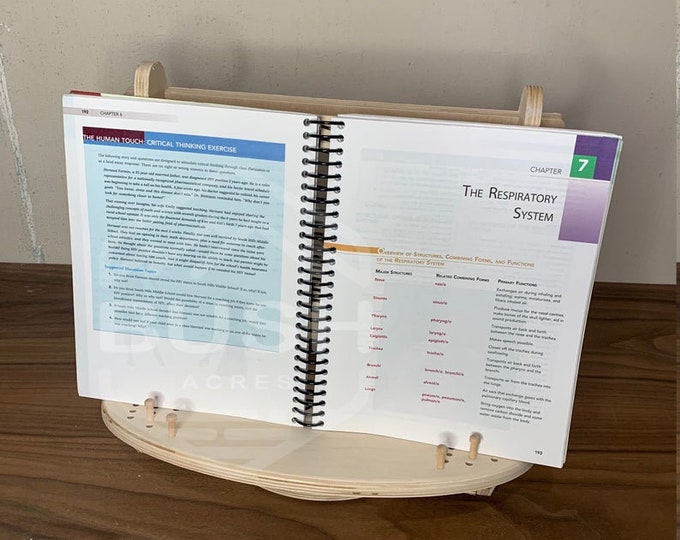 2-sided Medical Coding Rotating Book Carousel Stand Wood Cooking ...