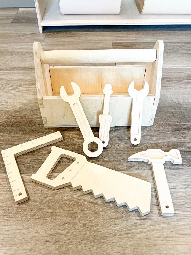 THEO Wooden Toddler Tool Box Toddler Wooden Toys Kids - Etsy