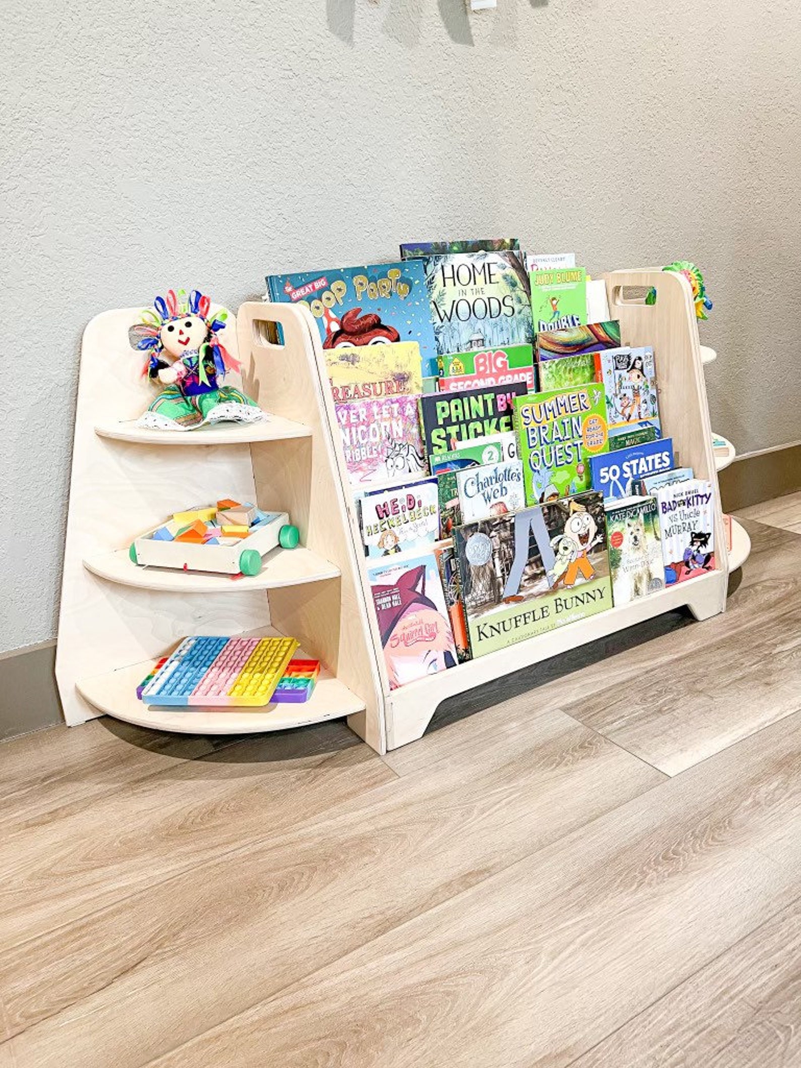 SHEA Montessori Corner Toy Shelfs Set of 2 Toddler Toy - Etsy
