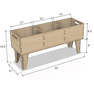 Montessori Wooden Book Bin Bookshelf Storage Cubbies Toddler Bookcase ...