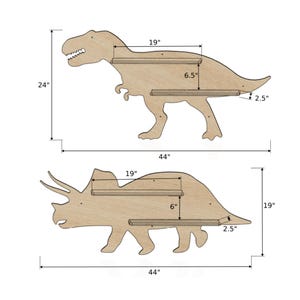 Dinosaur Shelf Wall Mounted Cubbies – Toddler Playroom Dino Decor - Etsy