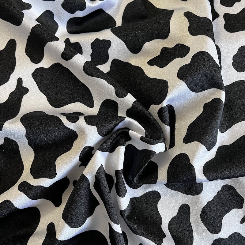 Cow Print Fabric - Etsy