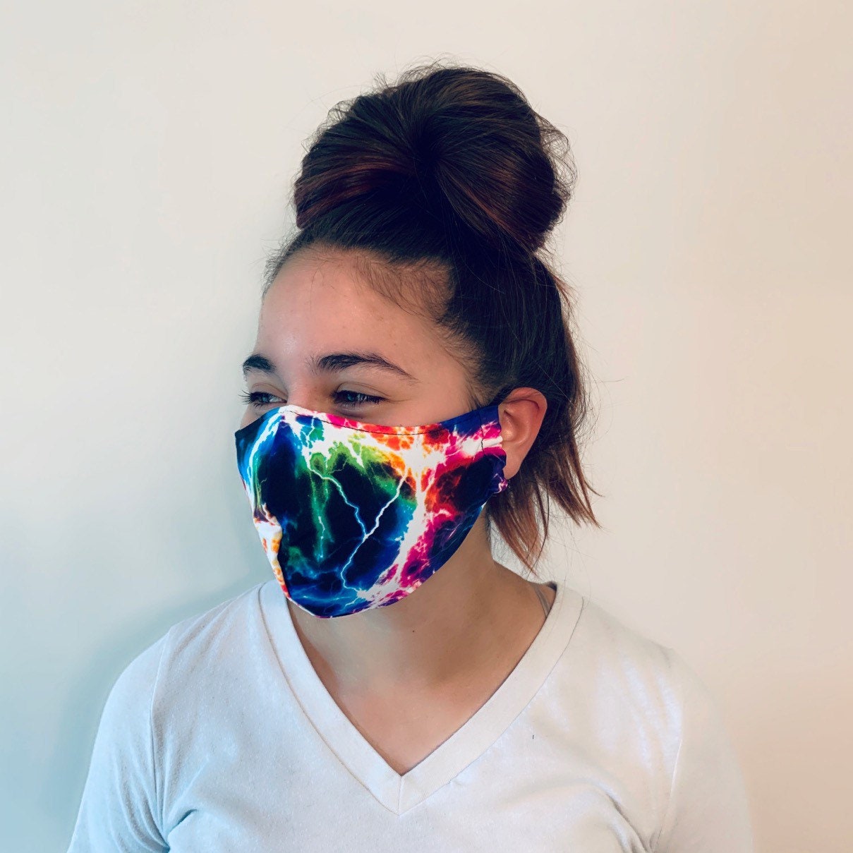 Unisex Adult Reusable Face Mask Cosmic Thunder Lightning | Etsy