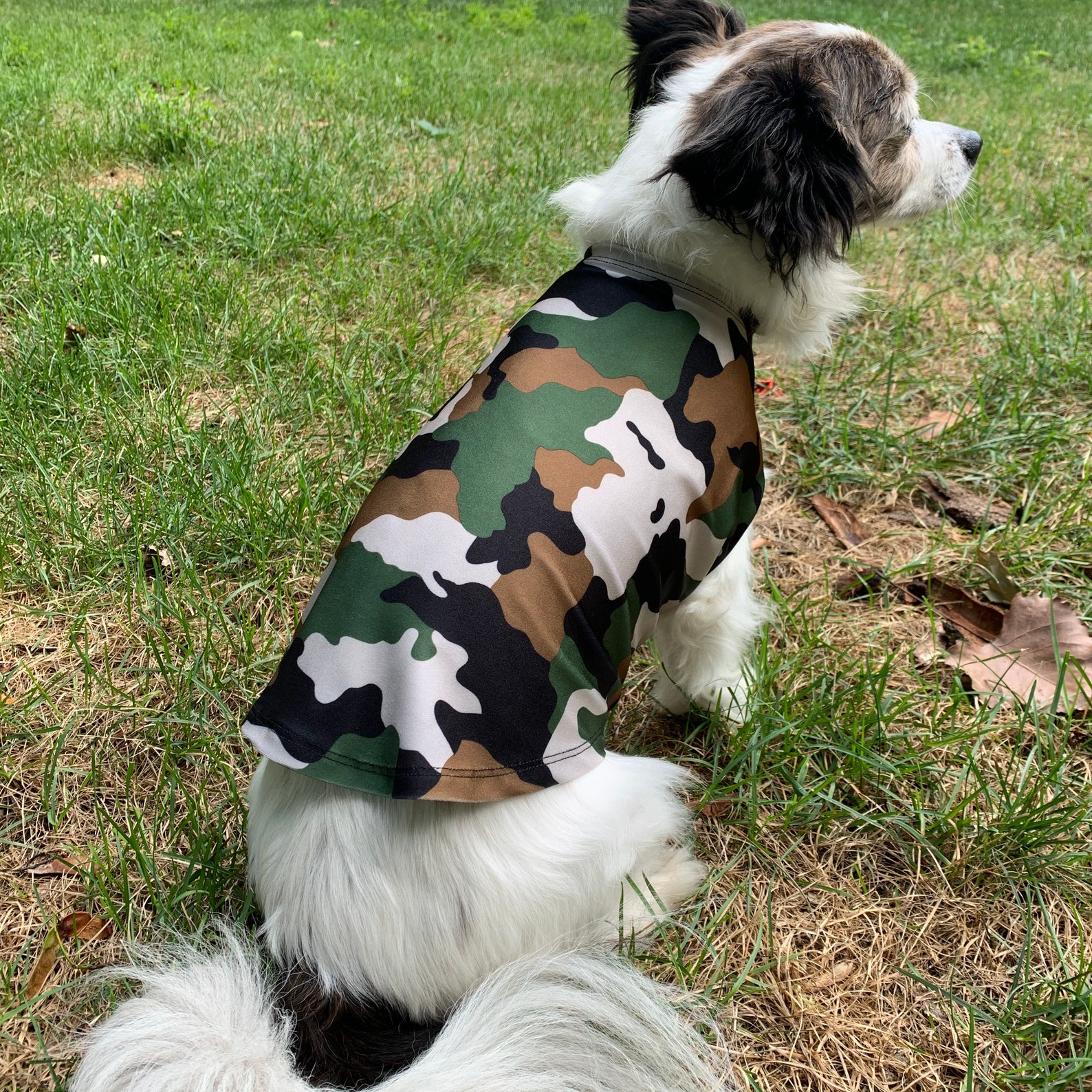 Camo Camouflage Dog Shirt | Hunting Pet Costume | Military Dog - Etsy