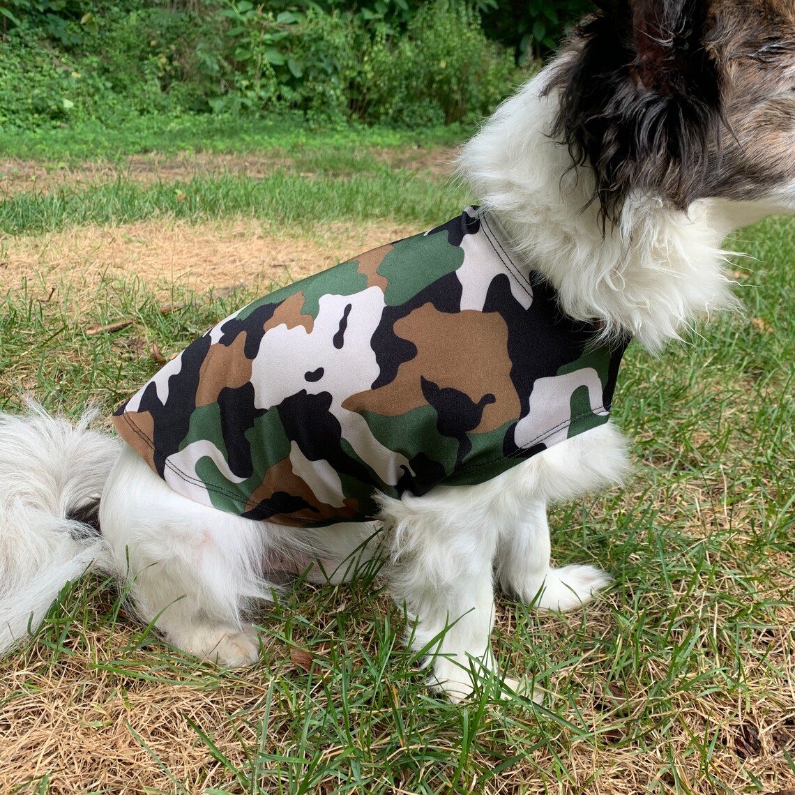 Camo Camouflage Dog Shirt | Hunting Pet Costume | Military Dog - Etsy