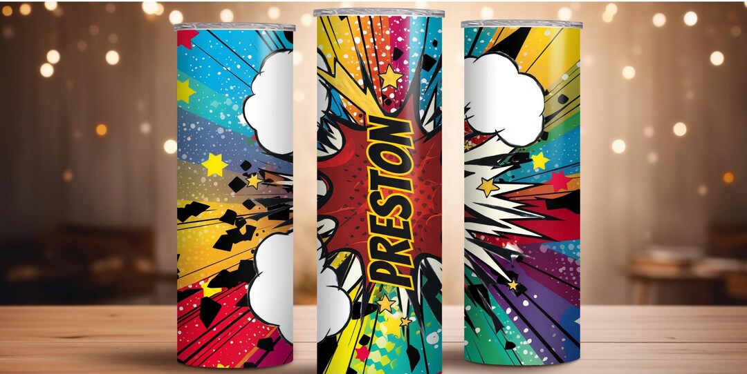 Comic Book Style 20oz Tumbler Wraps - Etsy