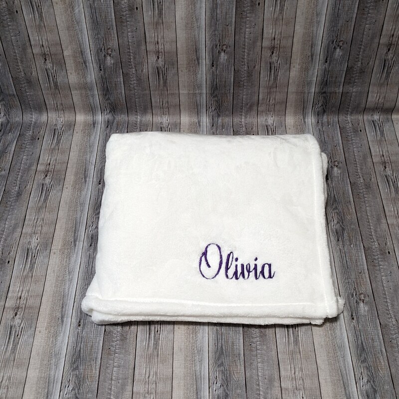 Embroidered Blanket - Etsy