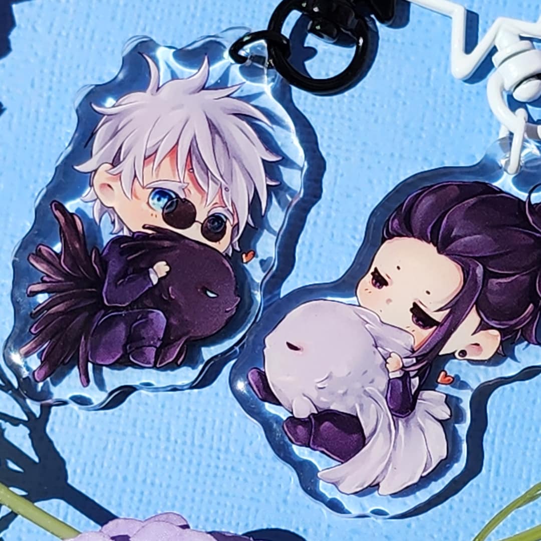 Satosugu Betta Fish Keychain - Etsy