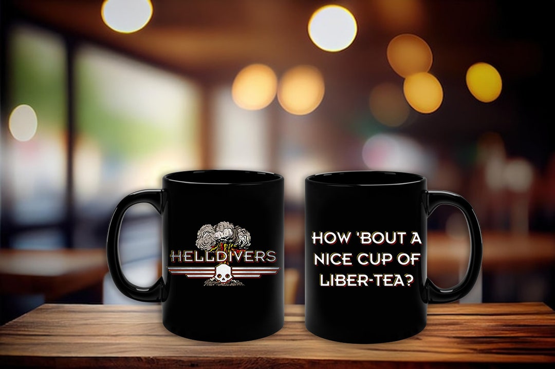 Liber-tea Helldivers 2 Mug, Helldivers Taste Democracy Mug, Morning Cup ...