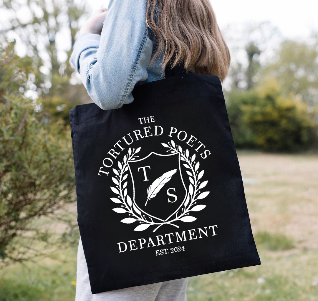 TPD Tote Bag, Tortured Poets Tote Bag Est 2024 TS Crest Seal Fandom ...