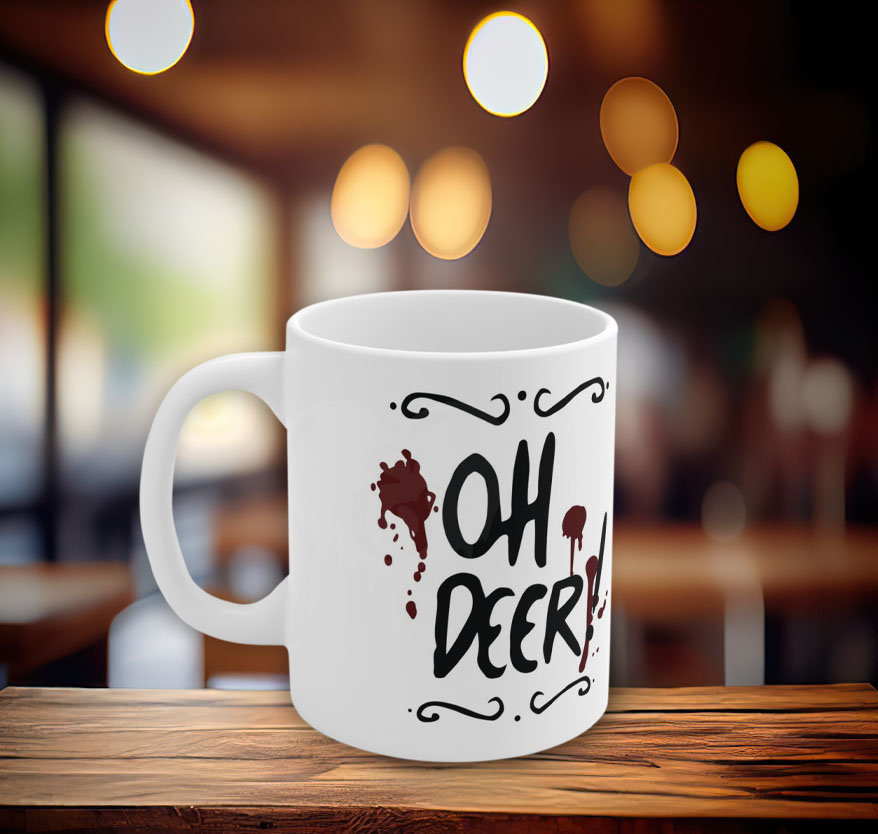 Hazbin Hotel Mug, OH DEER Mug, Fan Art Alastor's Mug Alastor Fanart Tea ...