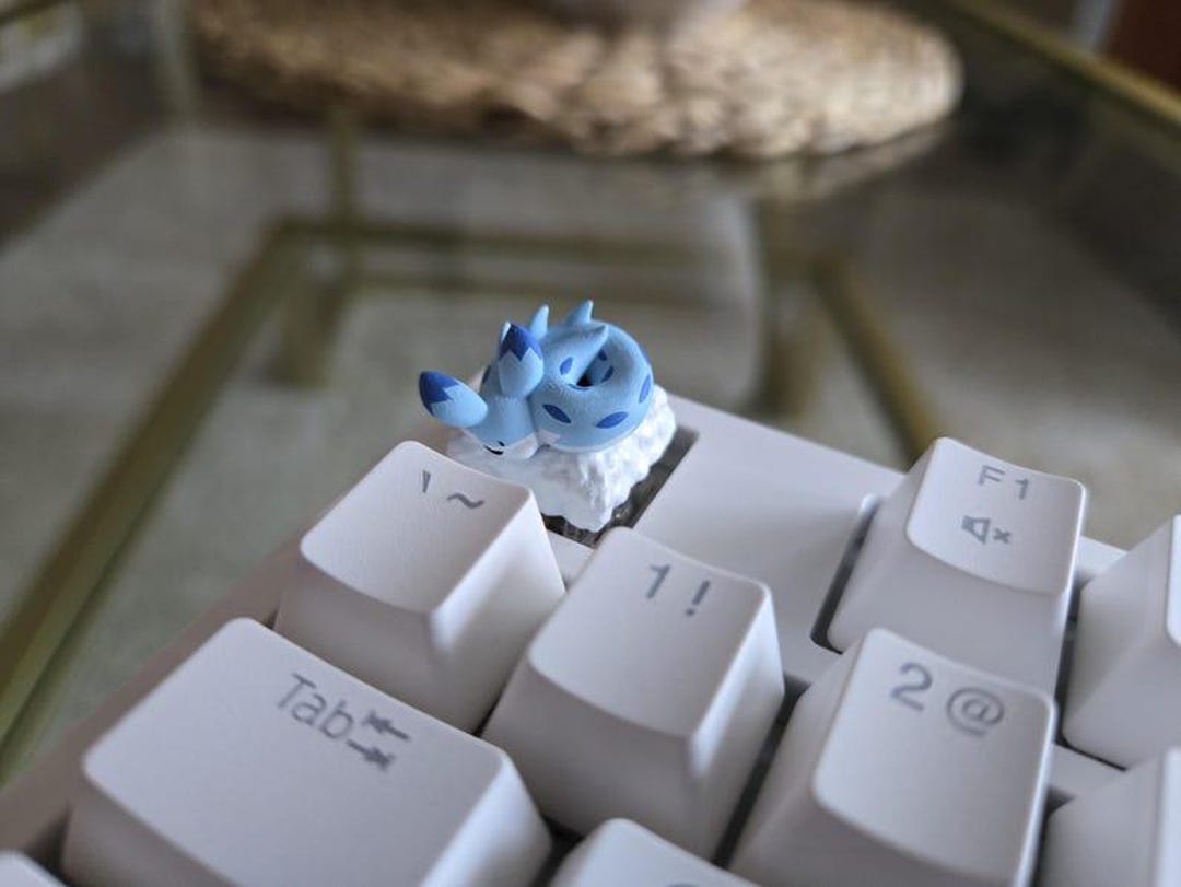 Palworld Chillet Video Game Keycap - Hand Painted, Cute Keycap Designs ...