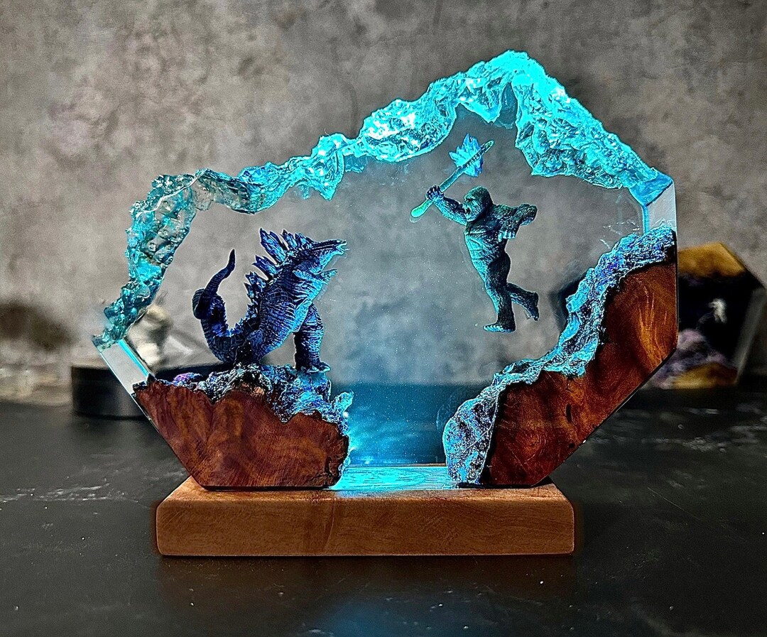 Godz.illa X Ko.ng - Two Legendary Monsters Fight, GO.ZILLA Diorama ...