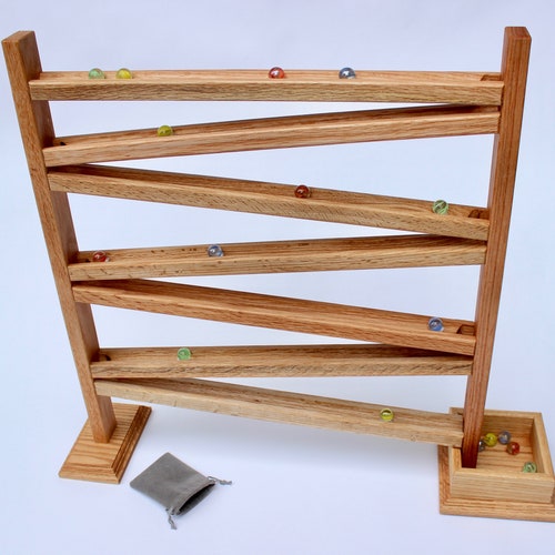 Wooden Marble Run Race Winding Track Set Wooden Ball Run Snake - Etsy