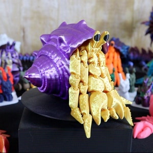 Hermit Crab Action Figure - Flexible and Posable - Complete With a ...