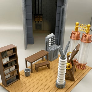 Frankenstein Lab Themed Book Nook - Bookshelf Decoration and Home ...