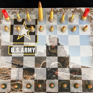 Ammunition Chess Set Military Themed Ammo and Bullet Chess - Etsy