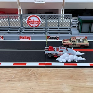 Hot Drag Race Track for 1/64th Scale Die Cast Car Accessory - Drag ...