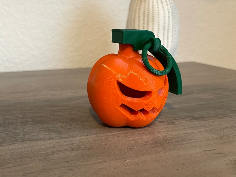 Tactical Halloween Jack-o-lantern Grenade Toy - Plastic Pumpkin Grenade ...
