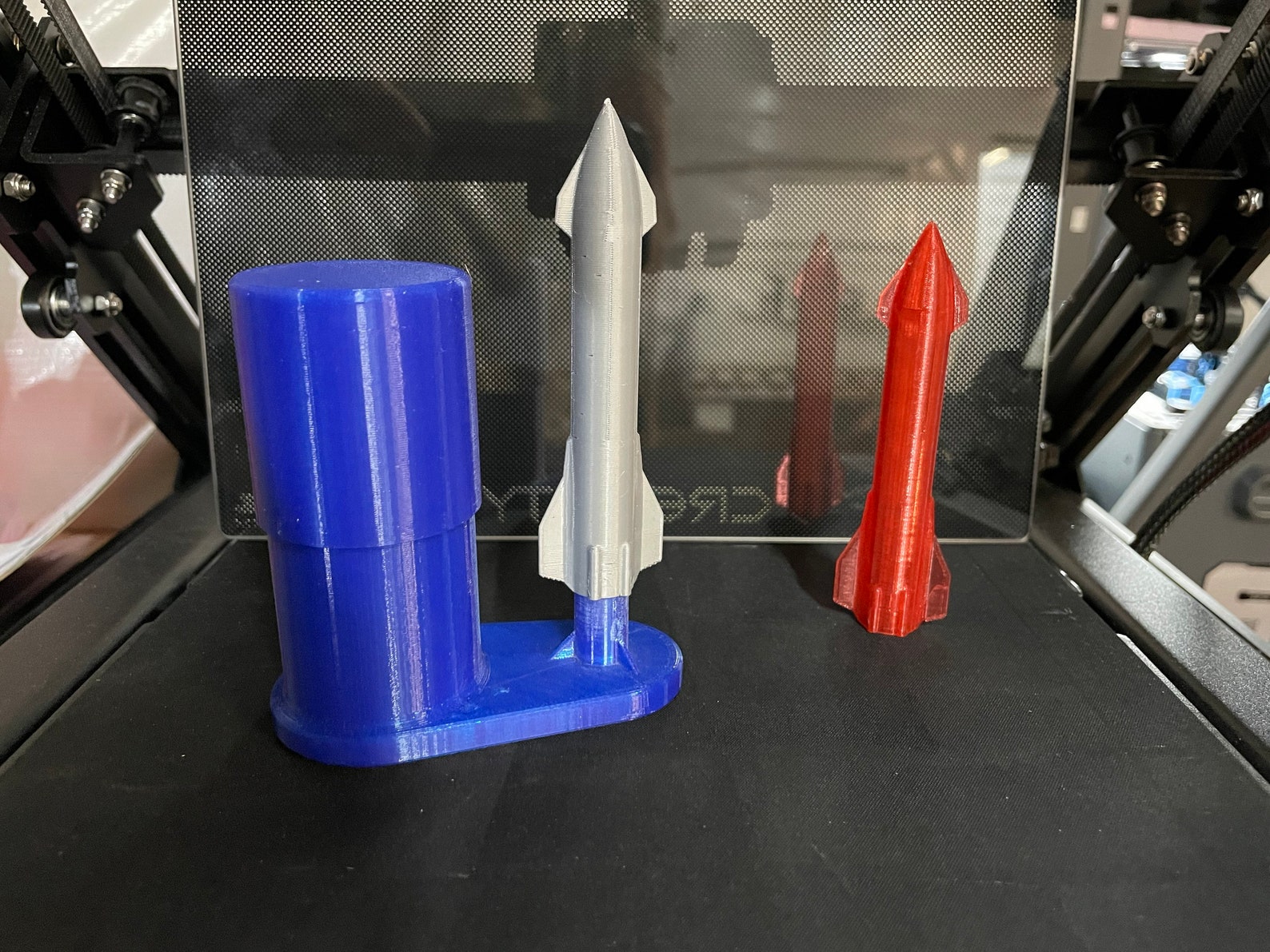 Spacex Starship Themed Desktop “whomp” Rockets - Starship Fan Art - Etsy