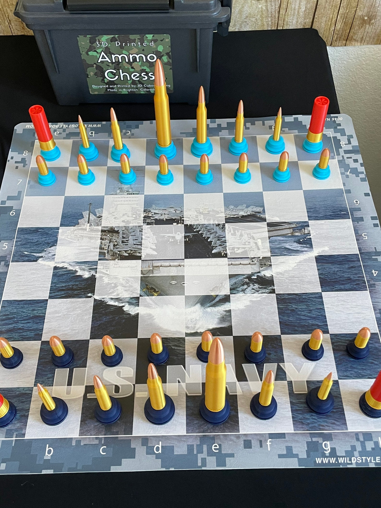 Ammunition Chess Set Military Themed Ammo and Bullet Chess - Etsy