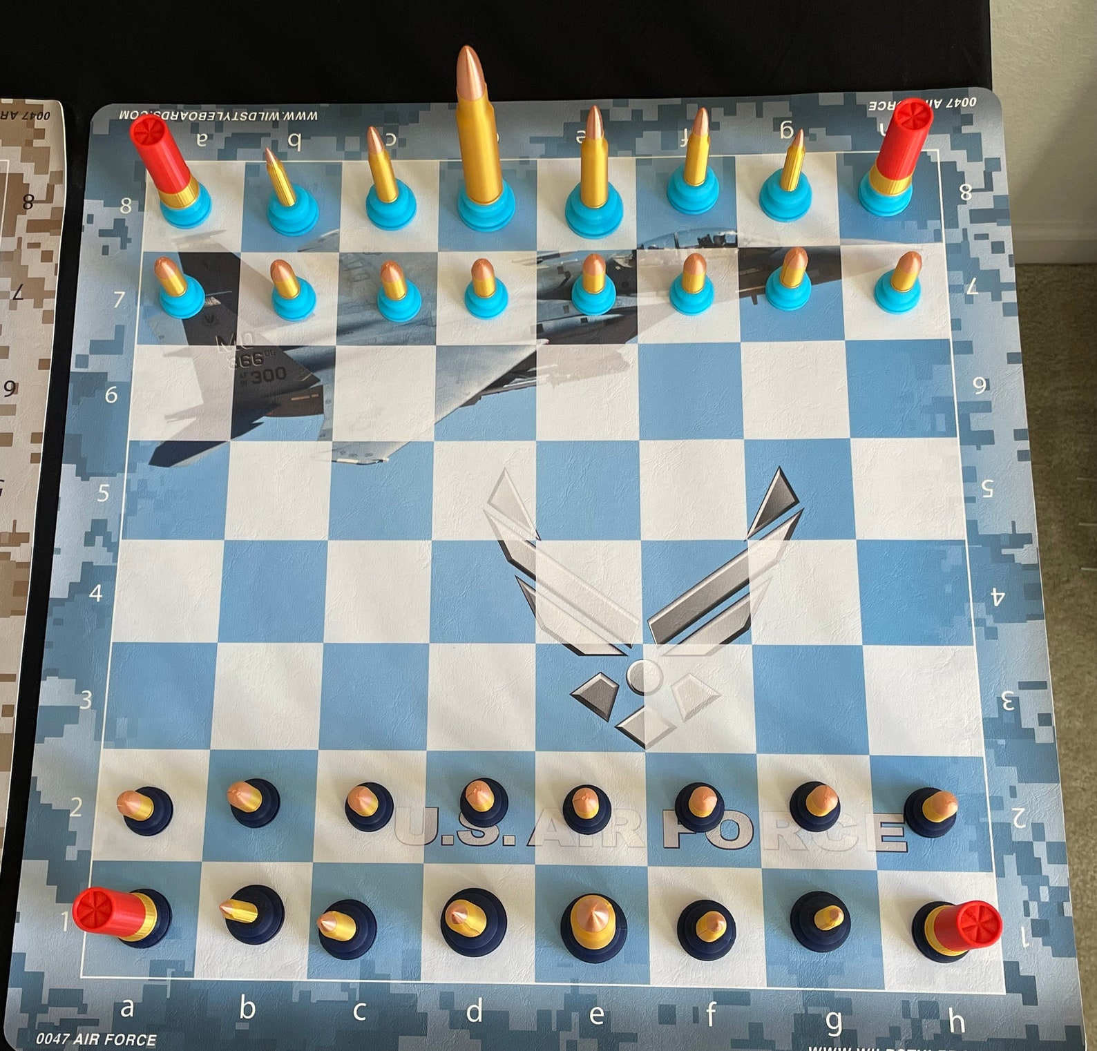 Ammunition Chess Set Military Themed Ammo and Bullet Chess - Etsy