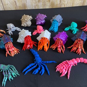 Hermit Crab Action Figure - Flexible and Posable - Complete With a ...