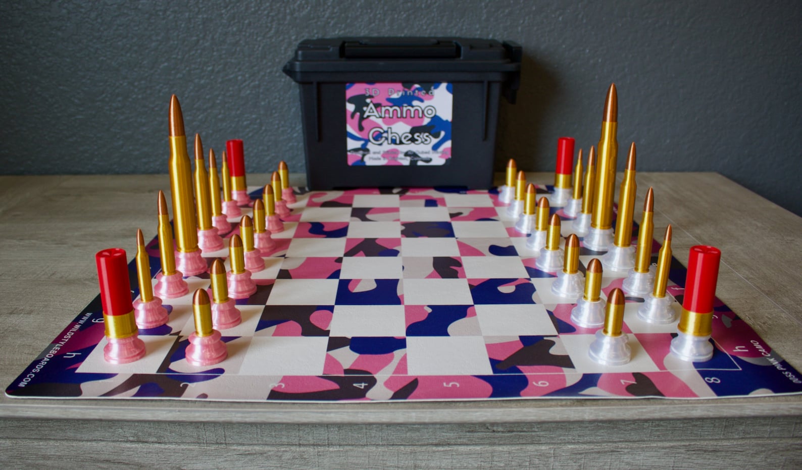 Ammunition Chess Set Military Themed Ammo and Bullet Chess - Etsy