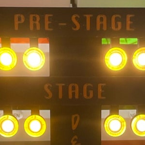 Drag Race Tree Lights - Christmas Tree Desktop Display With LED Lights ...