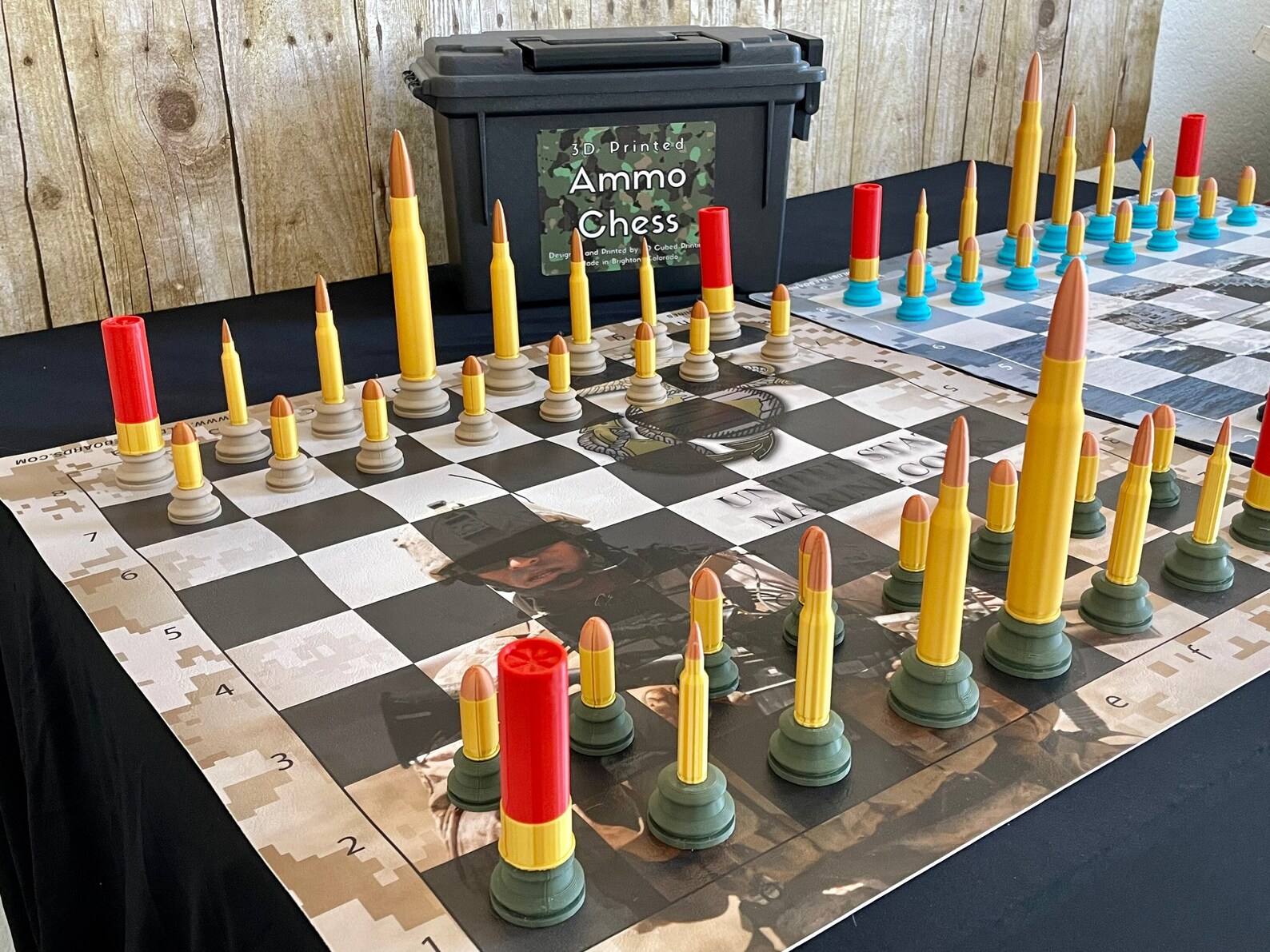 Ammunition Chess Set Military Themed Ammo and Bullet Chess - Etsy