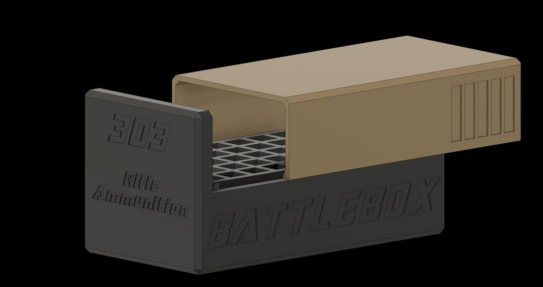 303 British Ammo Storage Box Perfect for Range Day - Holds 50 Rounds of ...