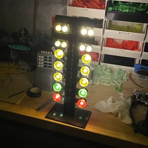 Drag Race Tree Lights - Christmas Tree Desktop Display With LED Lights ...