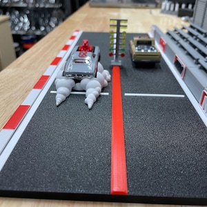 Hot Drag Race Track for 1/64th Scale Die Cast Car Accessory - Drag ...