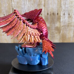 Mythical Phoenix Bird Model - Standing and Flexible - Crystal or Flame ...