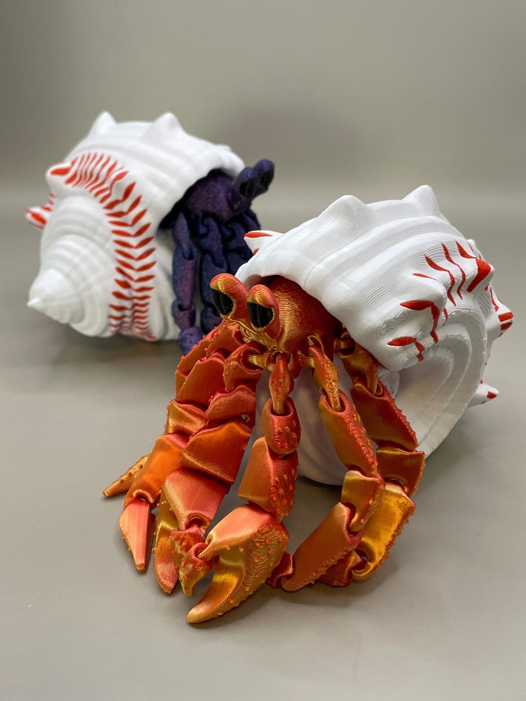 Hermit Crab Action Figure Flexible and Posable Complete With a Shell ...